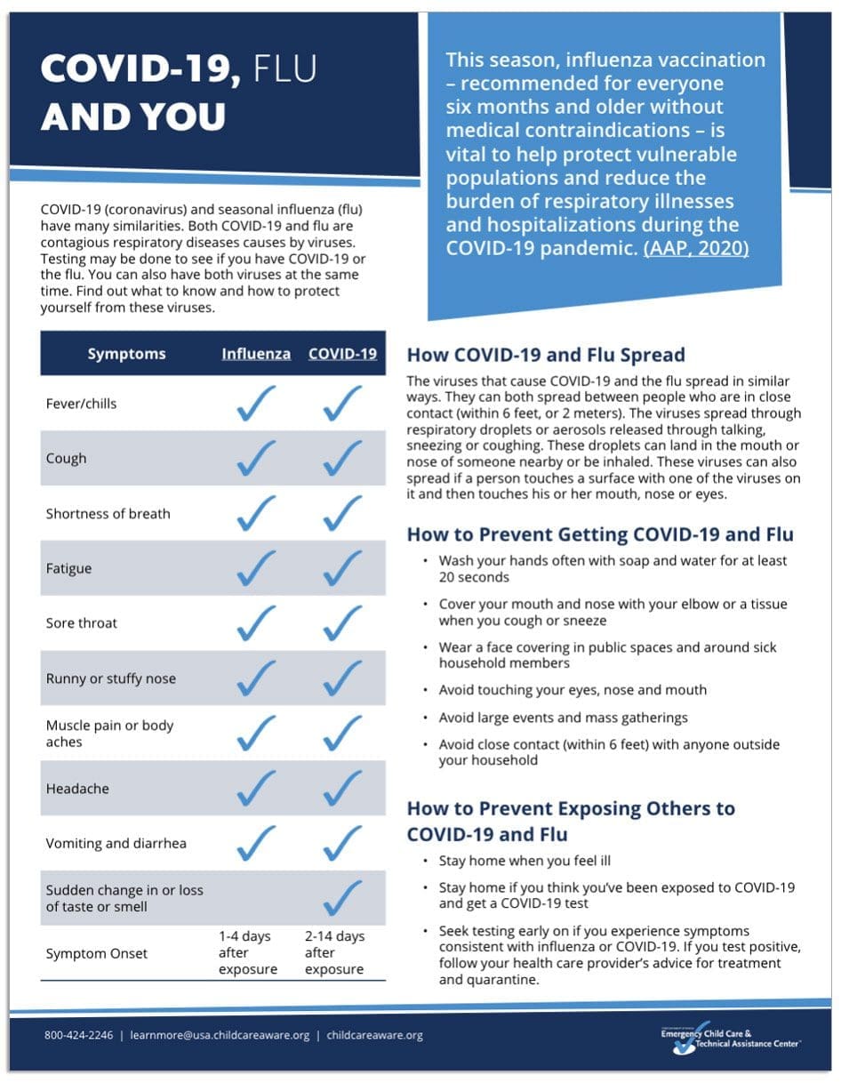 Seasonal Flu and Colds - Child Care Aware® of America